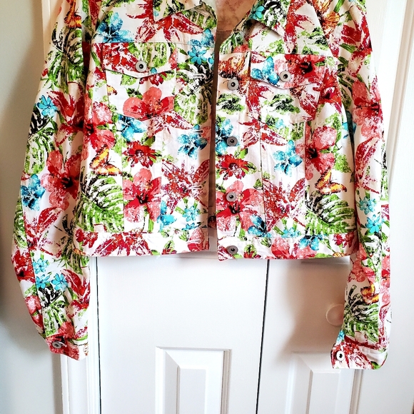 Cato | Jackets & Coats | Cato Nwot Cropped Jackettropical Vibe | Poshmark
